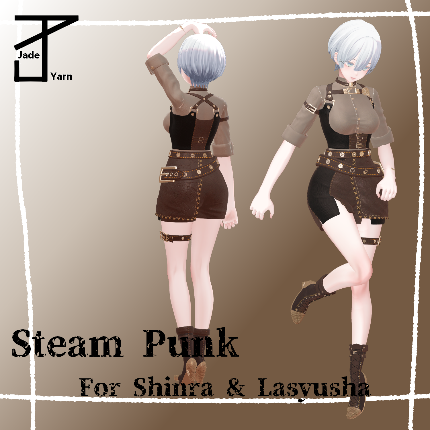 [VRChat] Steam Punk Wear For Shinra Lasyusha Dami - Jade_Yarn - BOOTH