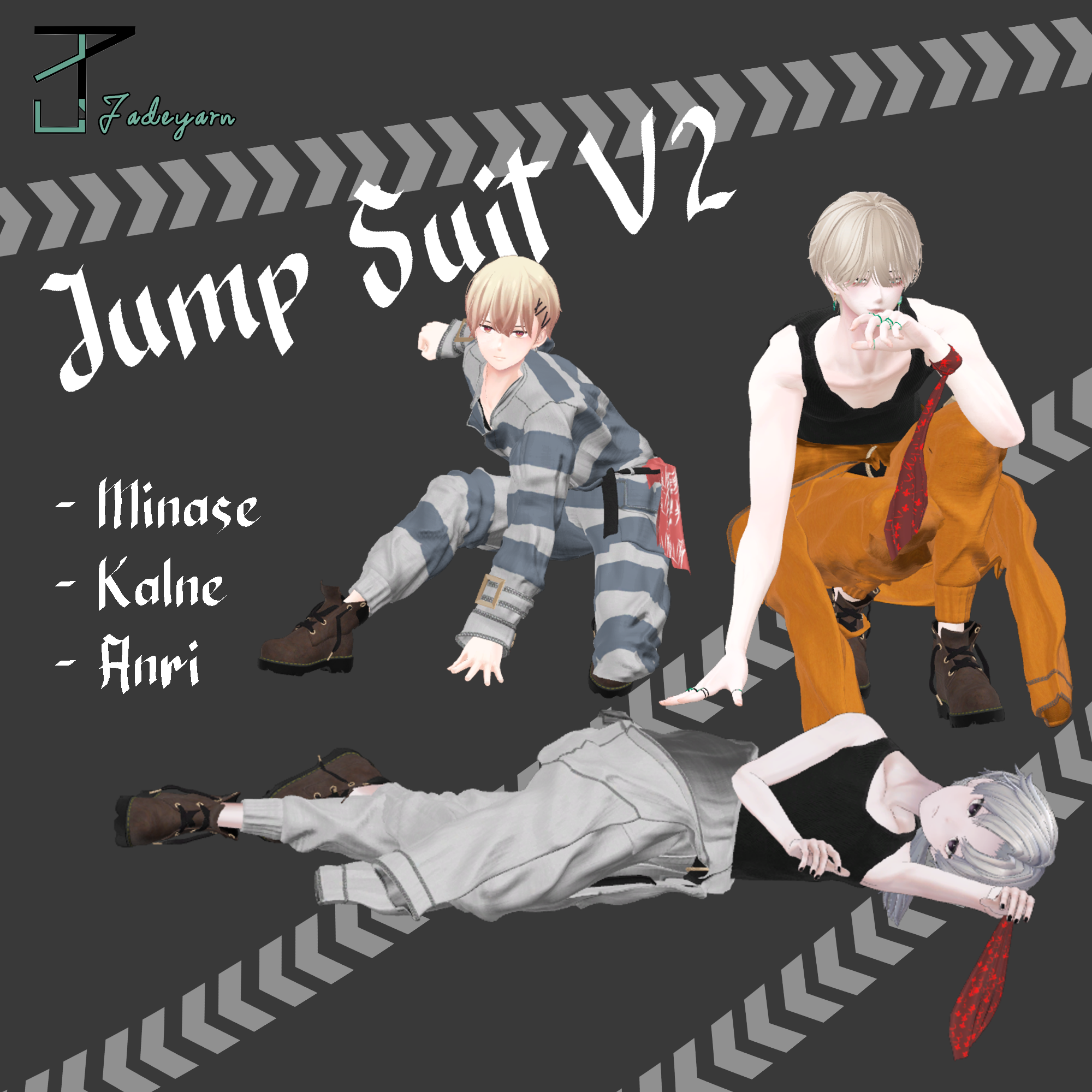 [VRChat] Jump Suit V2 for Mans - Jade_Yarn - BOOTH