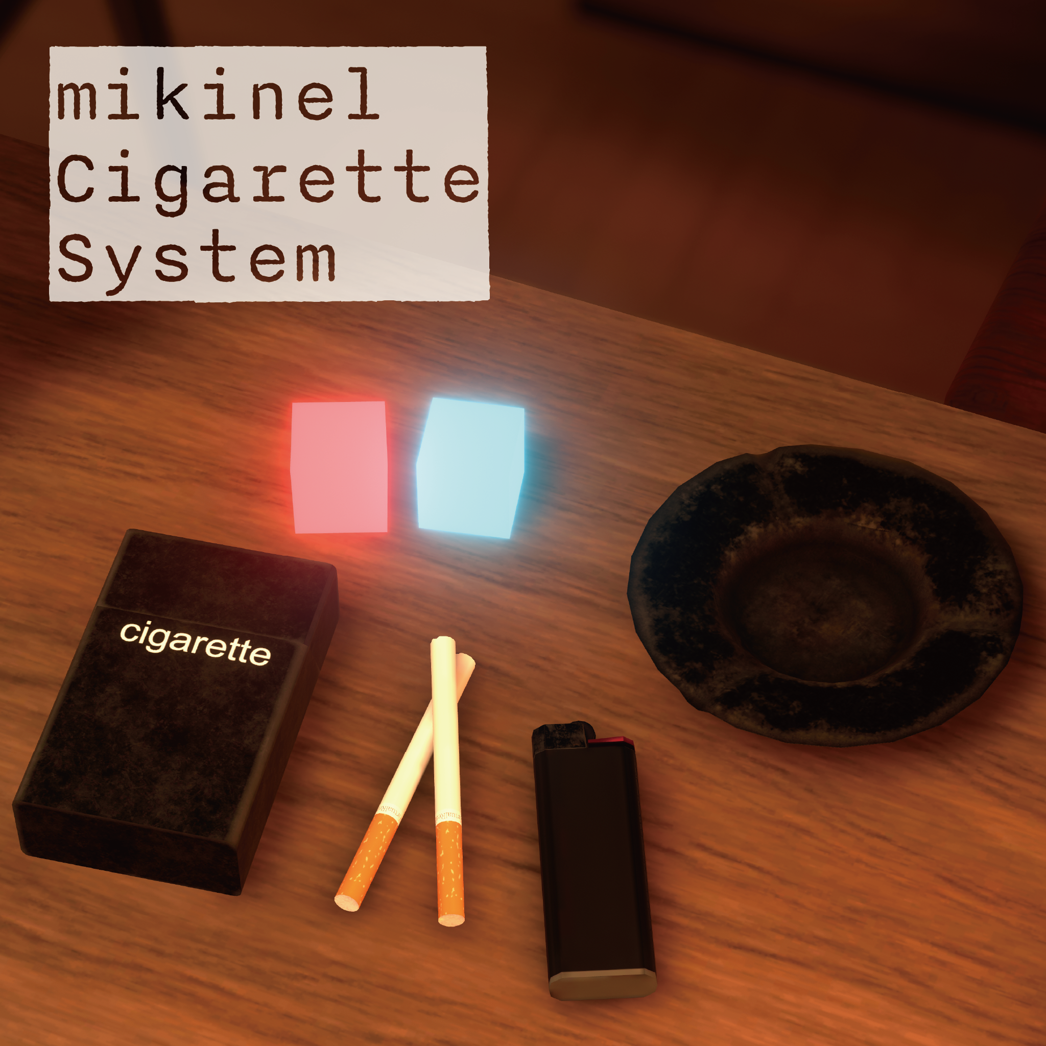 VRChat - Mikinel Cigarette System 【VRC タバコ】 - みきねるすとあ - BOOTH