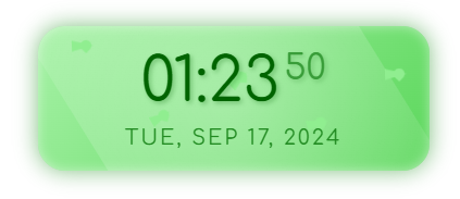 【無料】配信者・Vtuber向け OBS用動く！かわいいデジタル時計！！ - しとちゃのおへや！！ - BOOTH