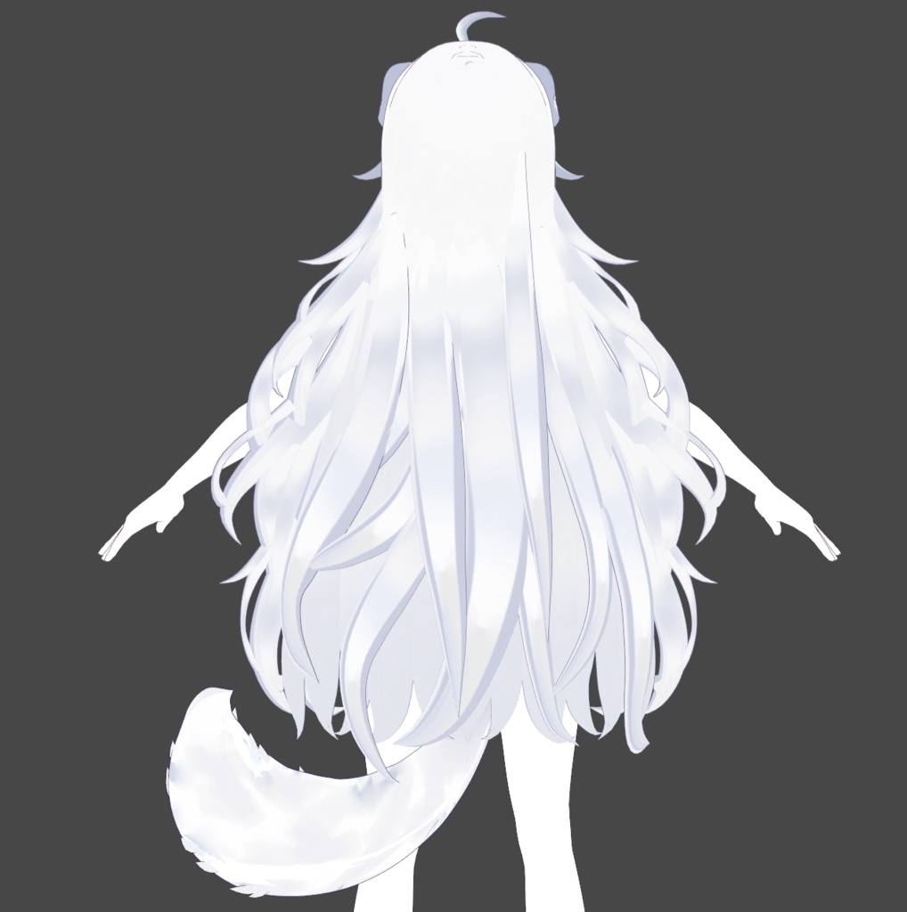 Vroid dog ears/tails and hair🦴 - Pudding - BOOTH