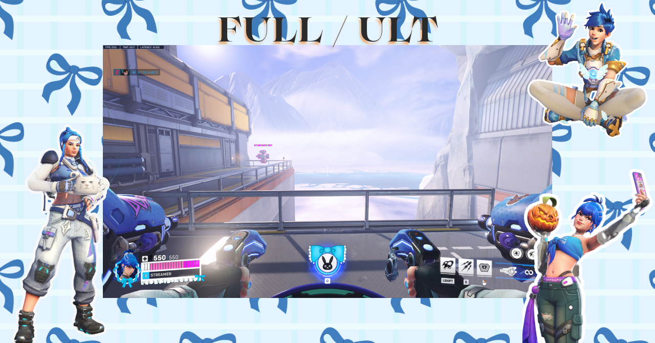 Blue │ Overwatch 2 │ オーバーレイ │ ロリータ風 │ Overlay │ Sweet Lolita │ Kawaii ...