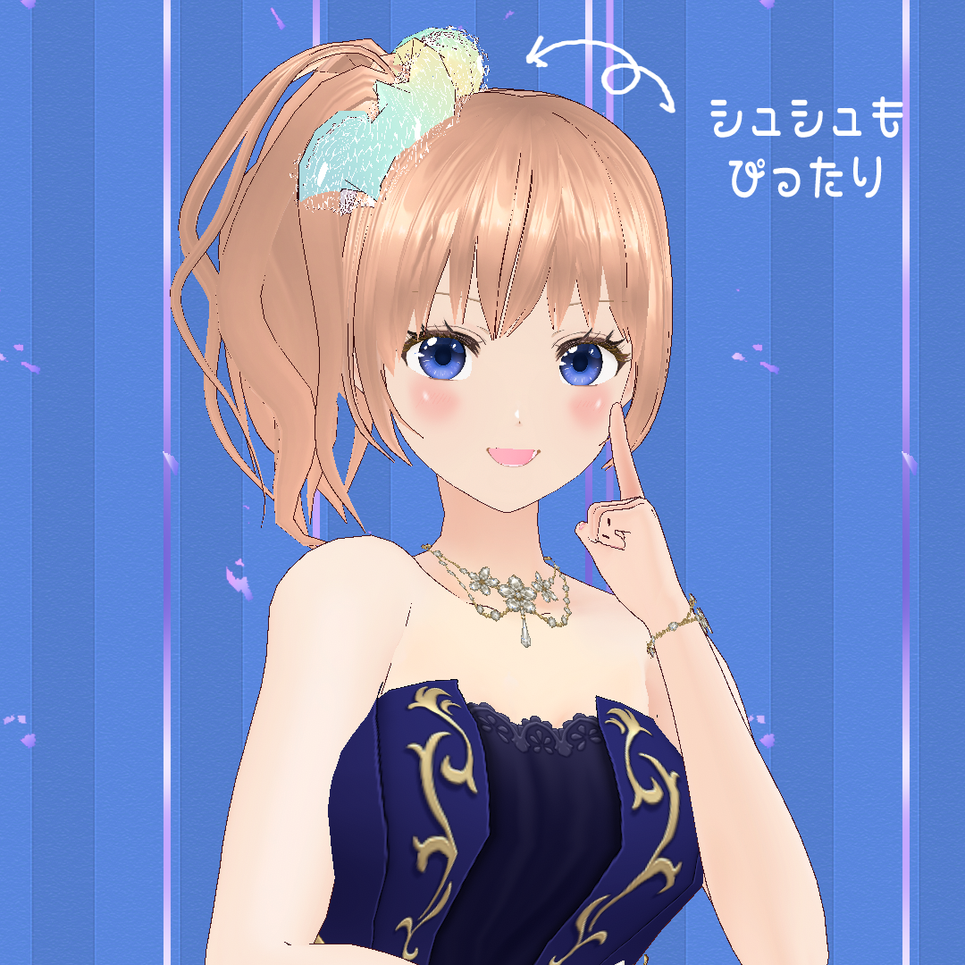 VRoid Hair presets 和服に似合うサイドポニーテール - ～Starry Sea～☆彡 - BOOTH