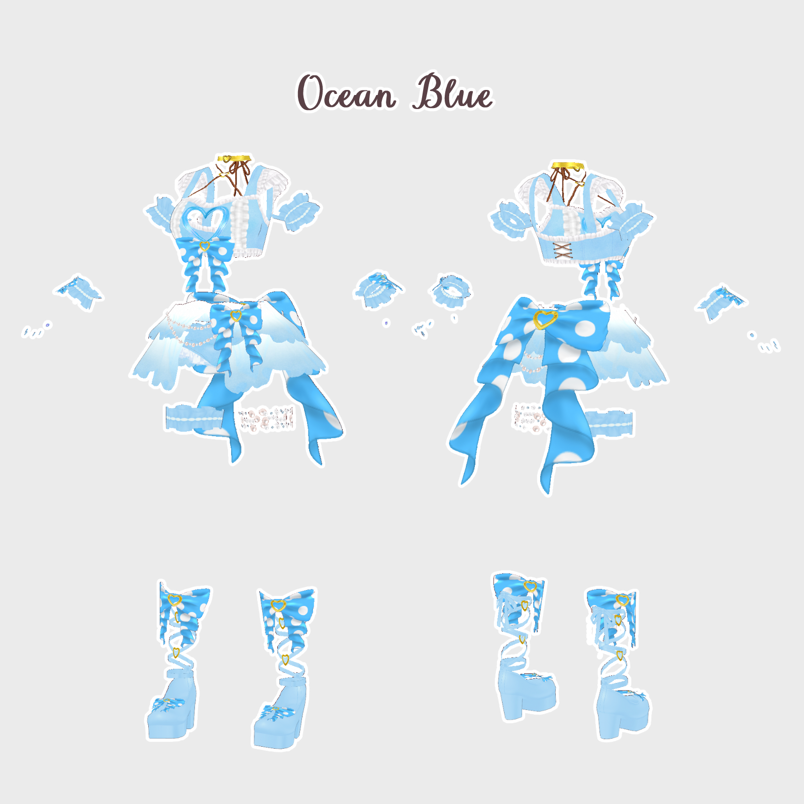 VRoid Hair Accessory & Clothes 渚のプリンセス ～Princess of the Beach ...