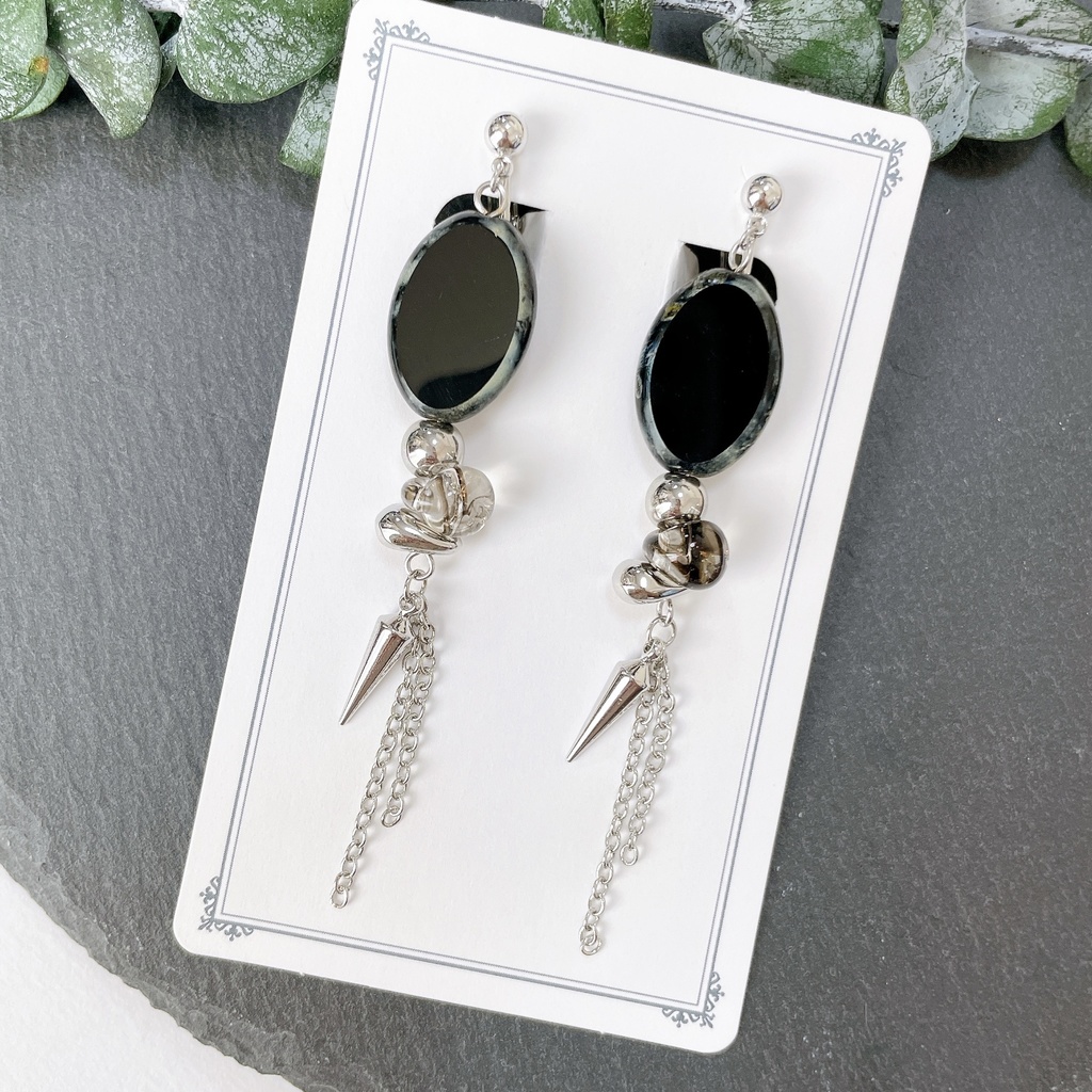 D4_yagasaki5イヤリング（ピアス変更可） - KADO_handmade - BOOTH