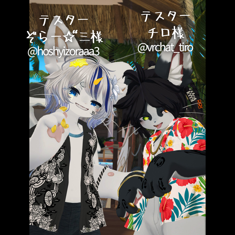 【Chalo対応】アロハ・もーど 6点セット｜Aloha Mode - きつねむスタジオ｜3D - BOOTH