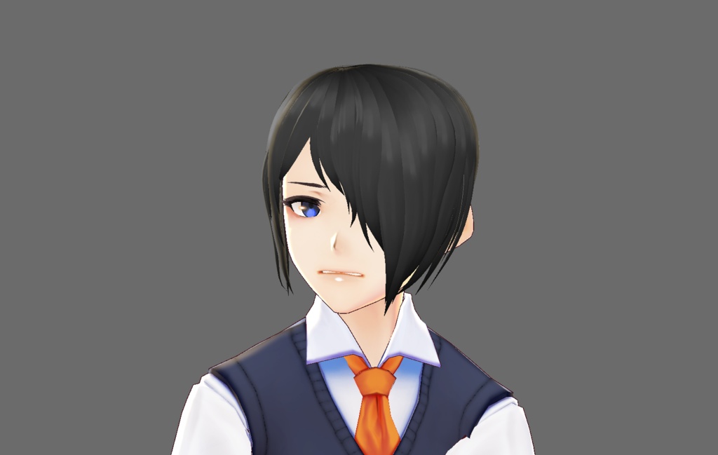 [VROID] Emo Male Hair - astrialogical3d - BOOTH