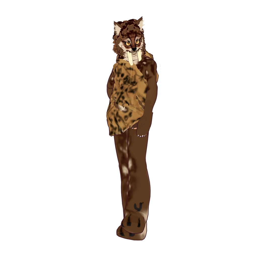 Sabertooth furry vroid - Barbatus store - BOOTH