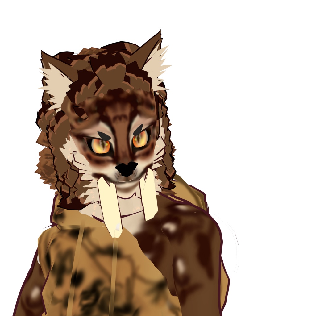Sabertooth furry vroid - Barbatus store - BOOTH