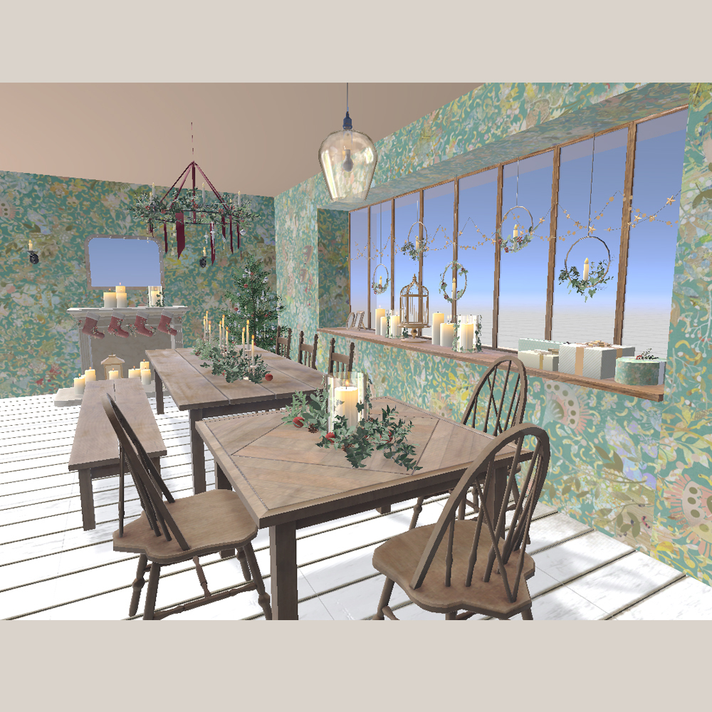 クリスマスインテリアセット2024(45点) - Mint 3D Café - BOOTH