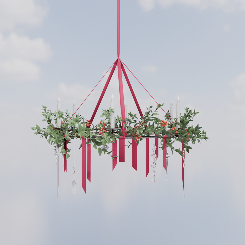 クリスマスインテリアセット2024(45点) - Mint 3D Café - BOOTH