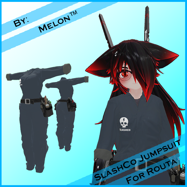 SlashCo Jumpsuit - Routa [VRC] - Melon Trademarked - BOOTH