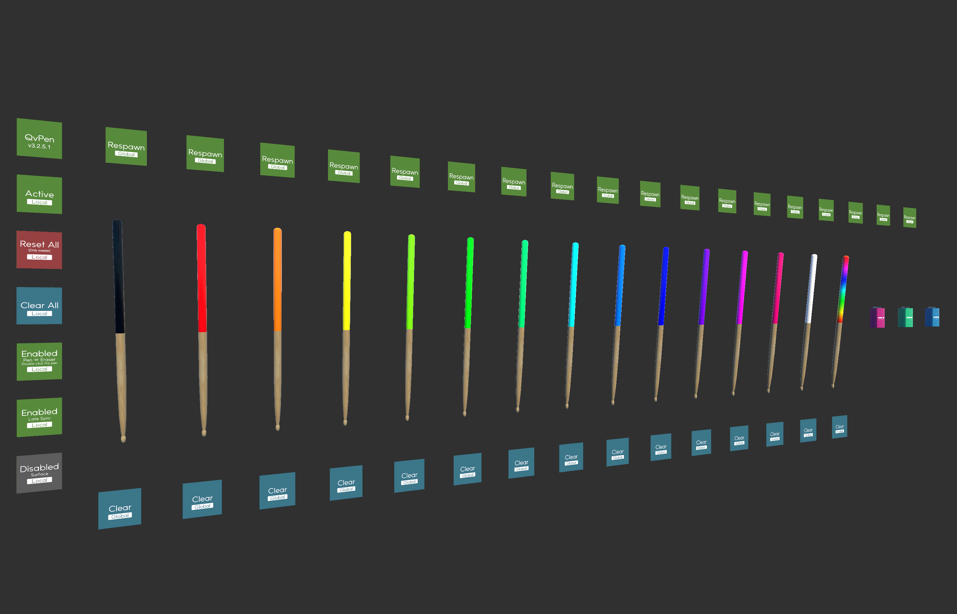 QV-DrumStick ＆ QV-Battery + SimpleUI | QV-Pen対応 | VRChat想定 - 芹井産業 - BOOTH