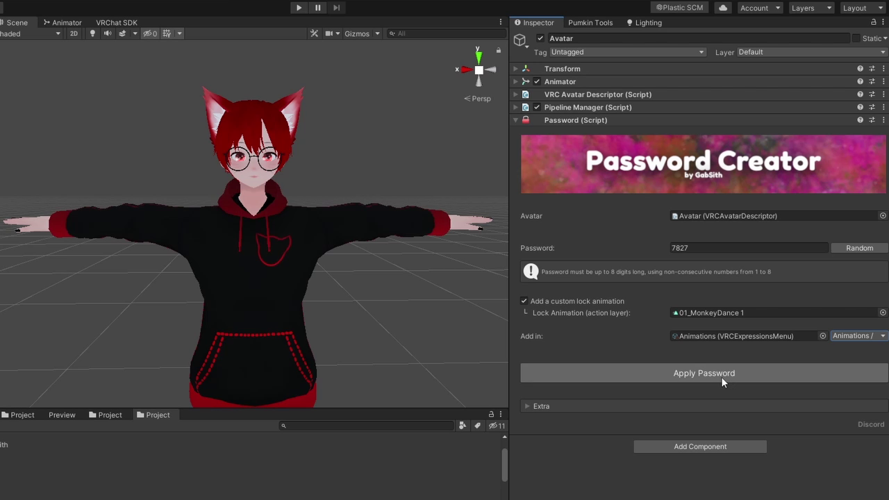VRChat Password Lock (Free!) - GabSith - BOOTH