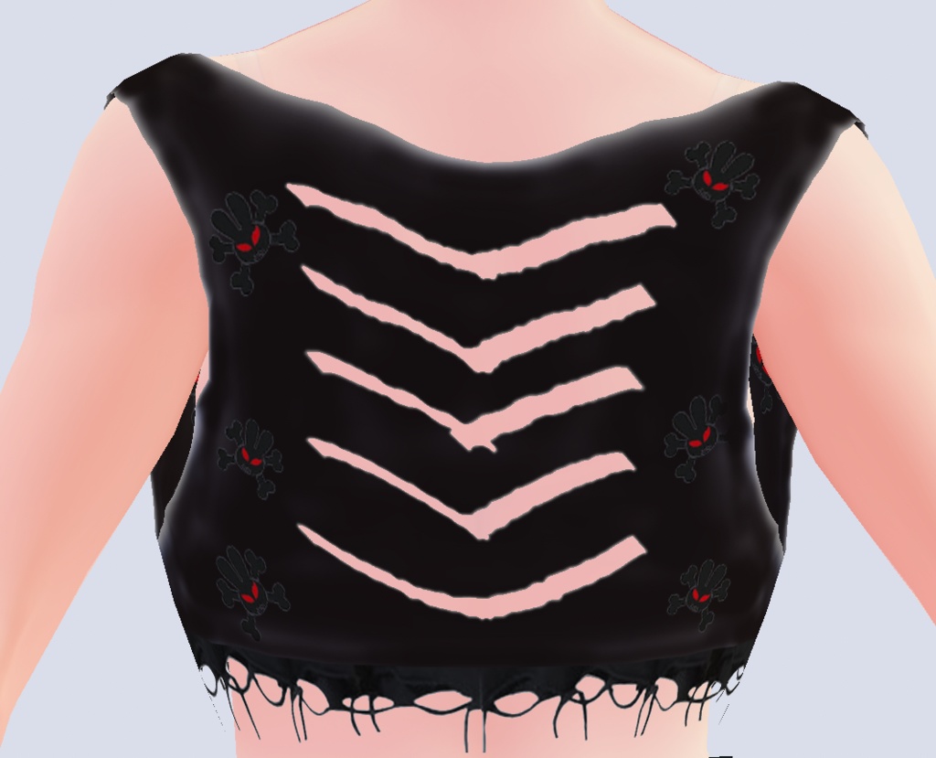 Ripped Gothic Shirt (VRoid Texture) - Seighcho - BOOTH