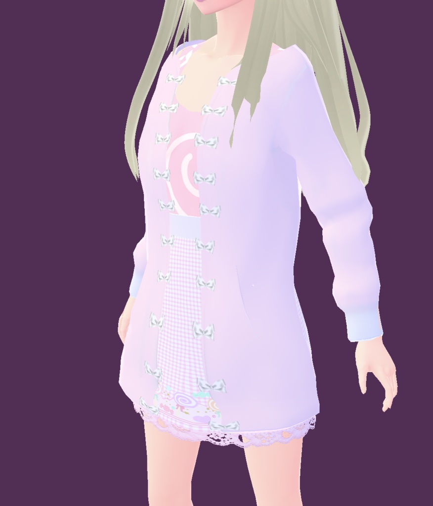 Cute pink Outfit (VRoid Texture) - Seighcho - BOOTH