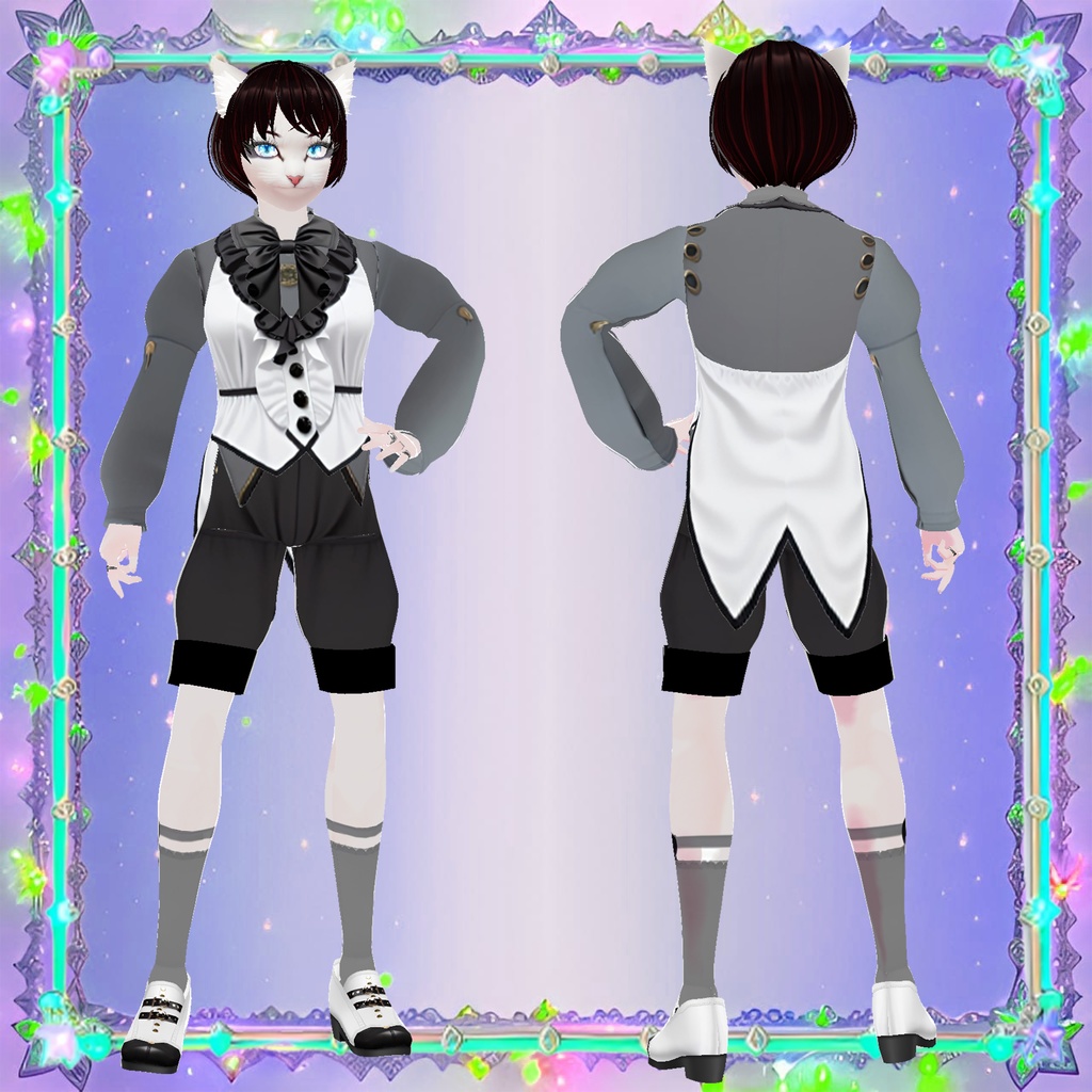 (Limited)Male VTuber Cat 3D Model - Seighcho - BOOTH