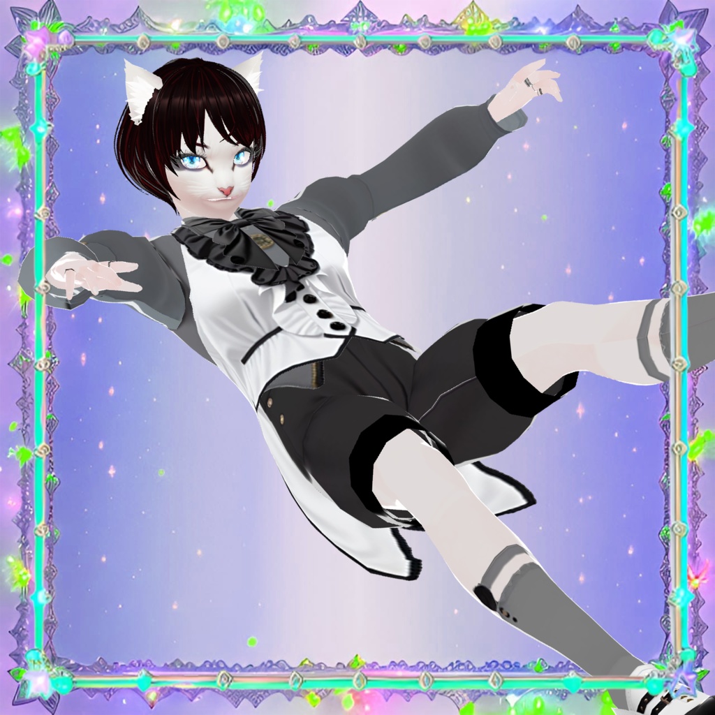 (Limited)Male VTuber Cat 3D Model - Seighcho - BOOTH