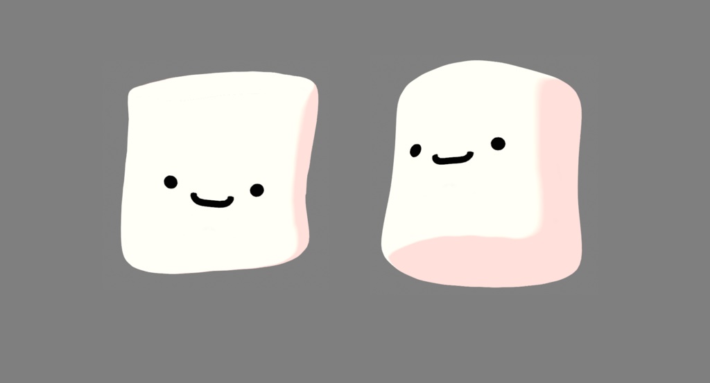 マシュマロ ブイチューバー : Marshmallow 3D Vtuber - been2themoon - BOOTH