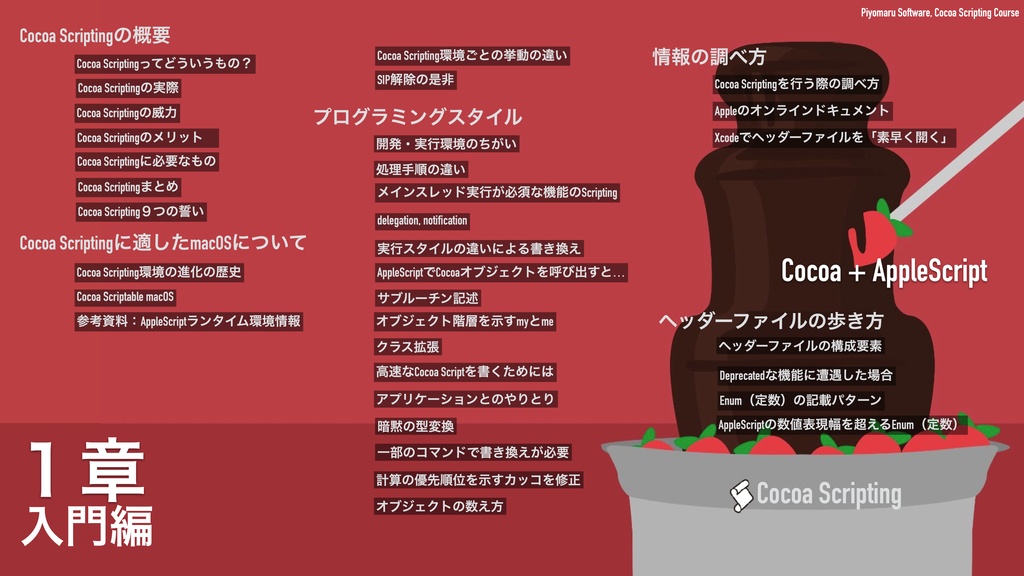 [お試し版]Cocoa Scripting Course Volume #3 NSDictionary - piyomarusoft - BOOTH