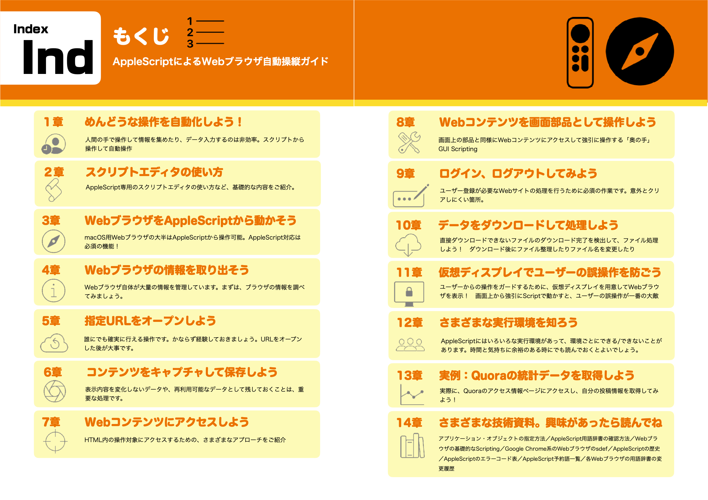 AppleScriptによるWebブラウザ自動操縦ガイド v1.3 - piyomarusoft - BOOTH