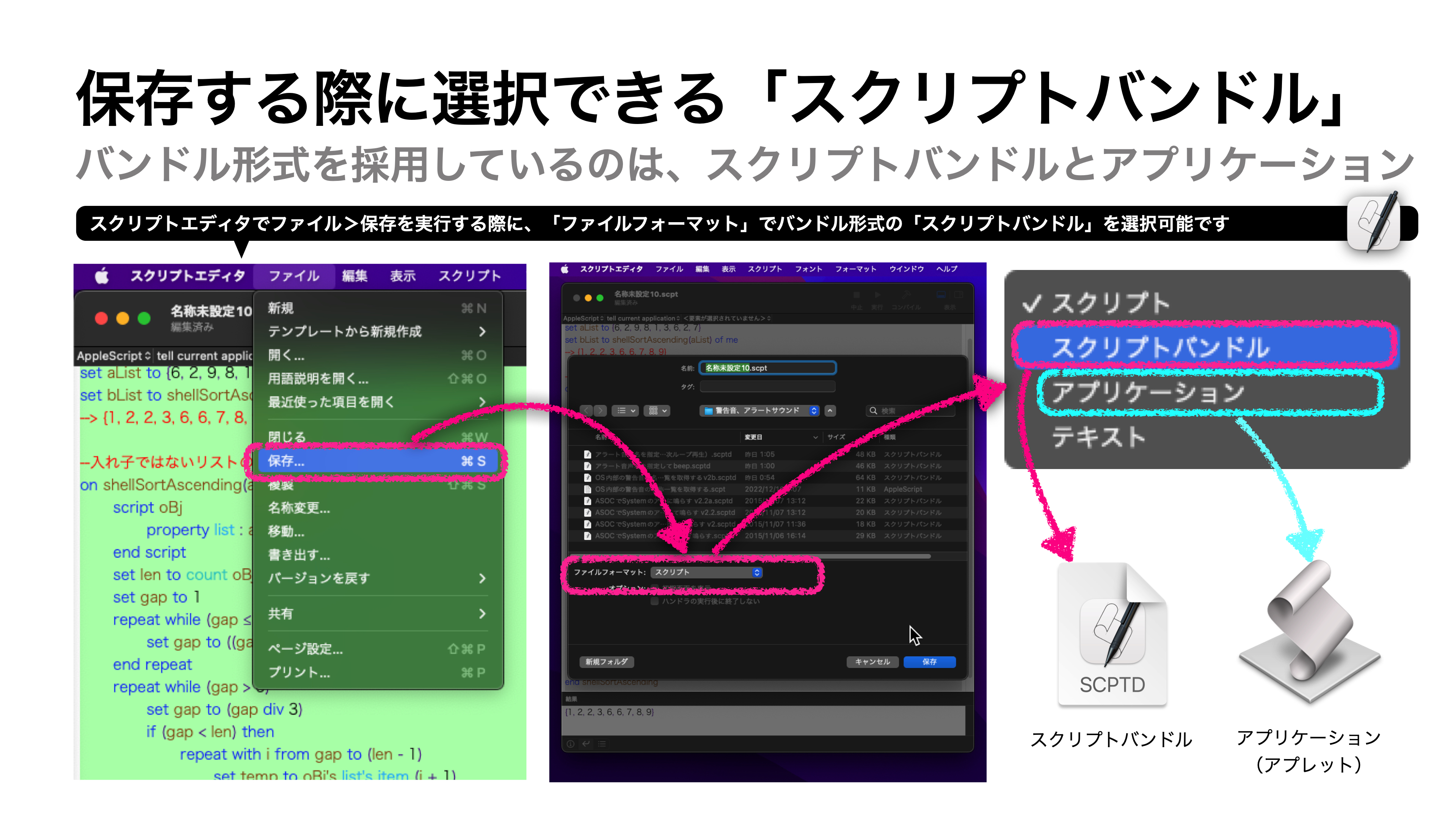 AppleScript基礎テクニック集(31)スクリプトバンドルの活用〜How to use Script Bundle ...