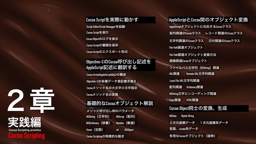 Cocoa Scripting Course #5 NSImage - piyomarusoft - BOOTH