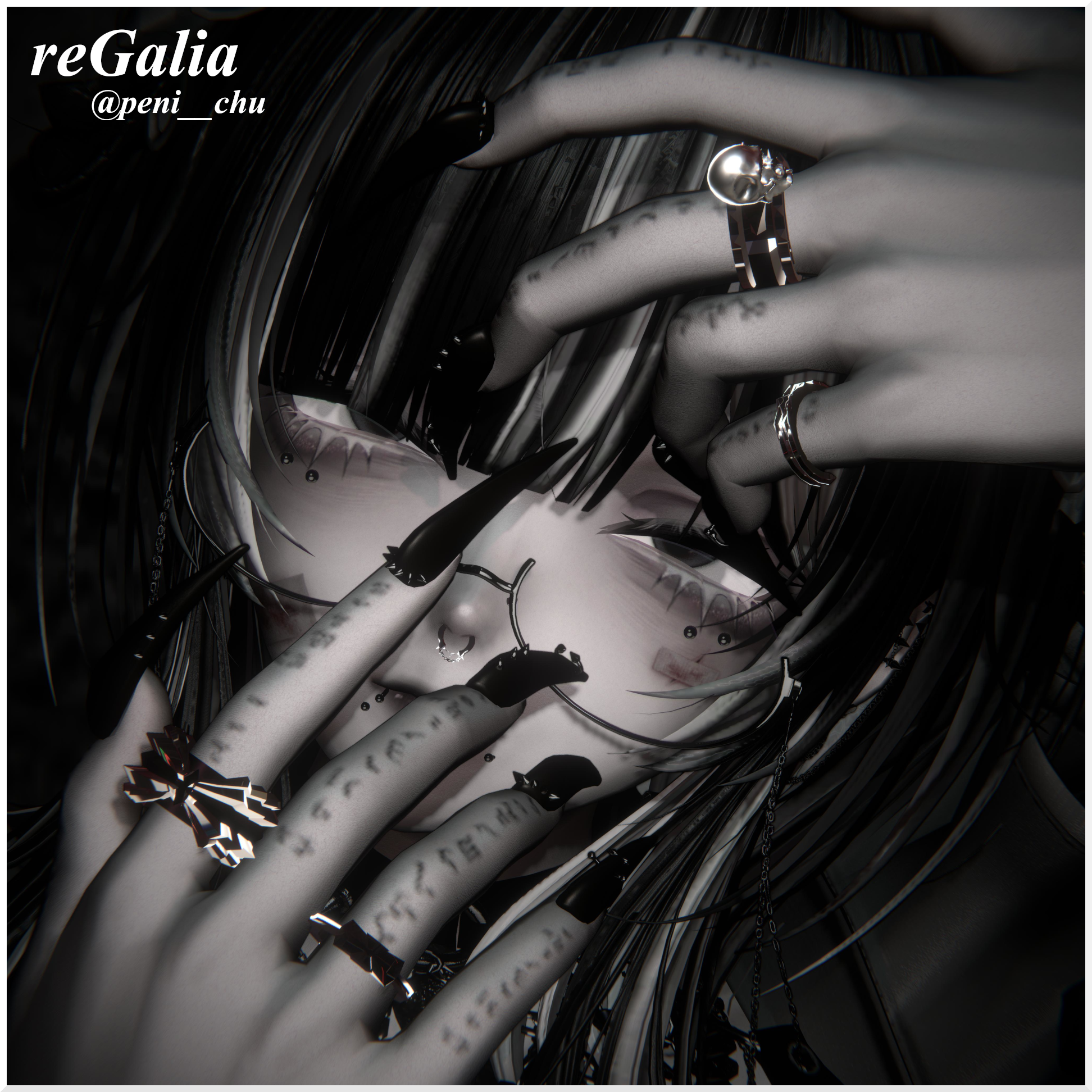 【reGalia】 - Thanatos 5set Ring - 【VRC想定】 - reGalia - BOOTH