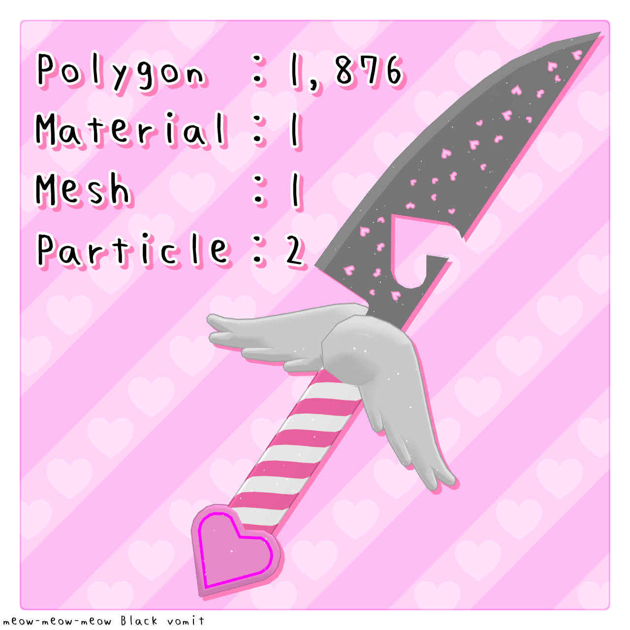 Daisuki Sword【オリジナル3Dモデル】 - meow-meow-meow - BOOTH