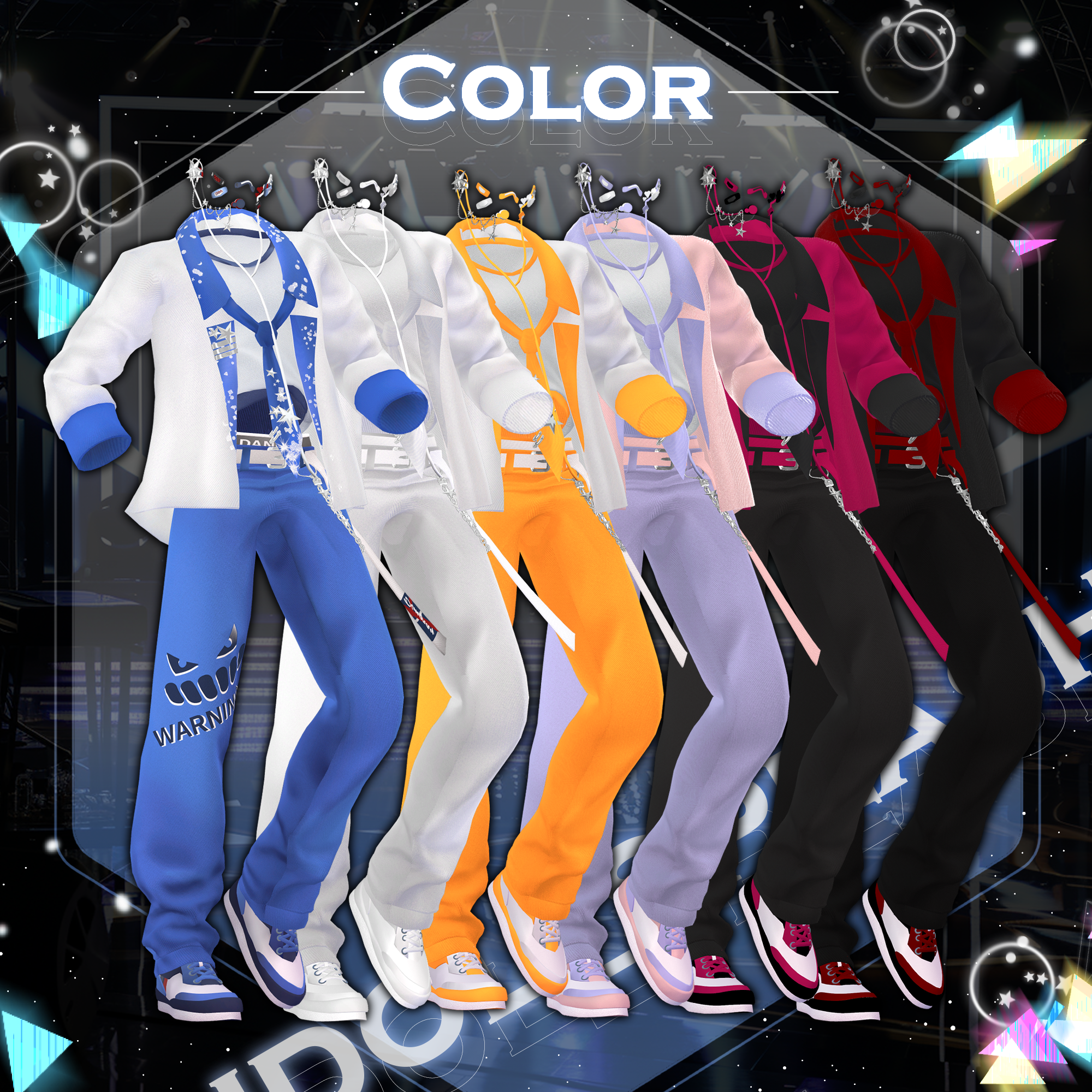 【3Dモデル】 IDOL SPLASH Collaboration (MINASE,KOMANO,MARO ONLY(+HEAD ...