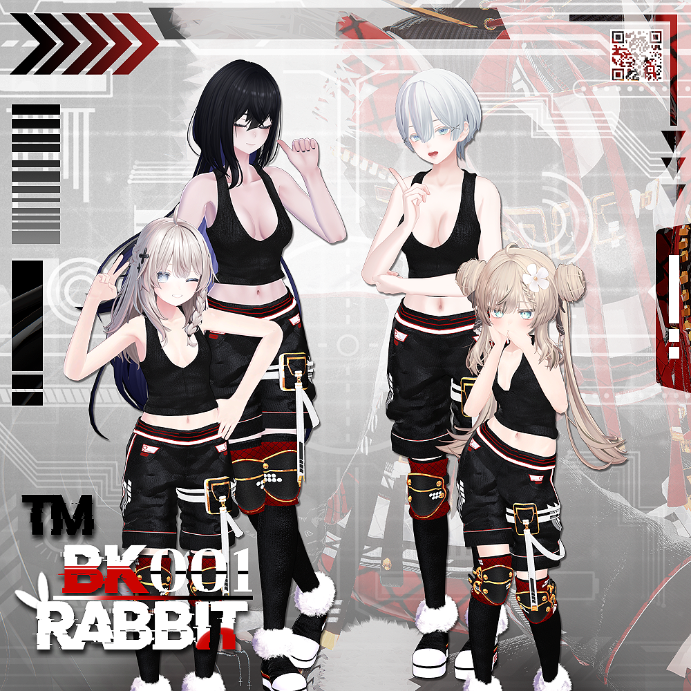 【3Dモデル】 【TM：BK001ㅡRabbit】 (女性) - DIMGRAY - BOOTH