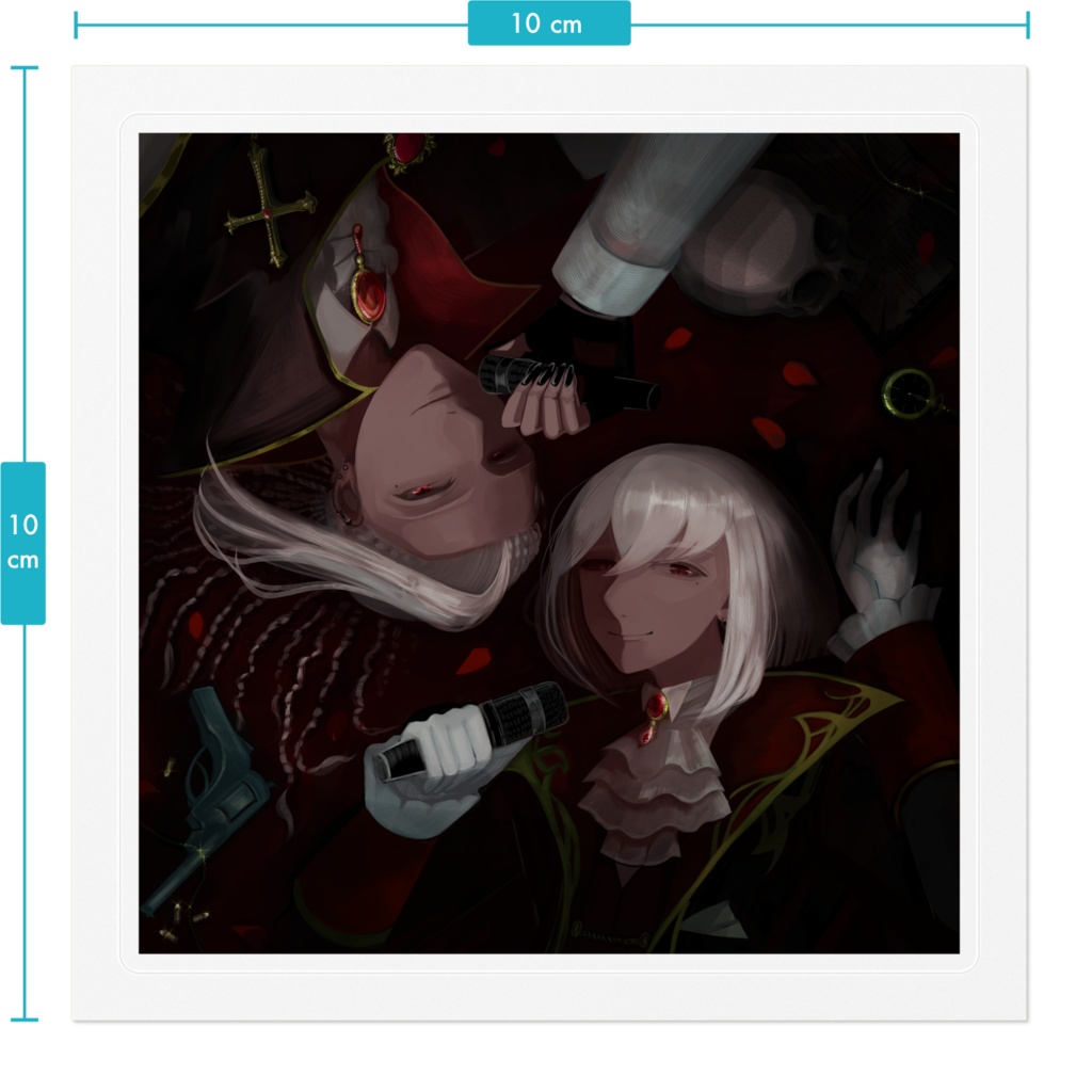 羽衣石アキラ誕生日記念イラストステッカー - UISHI AKIRA - BOOTH