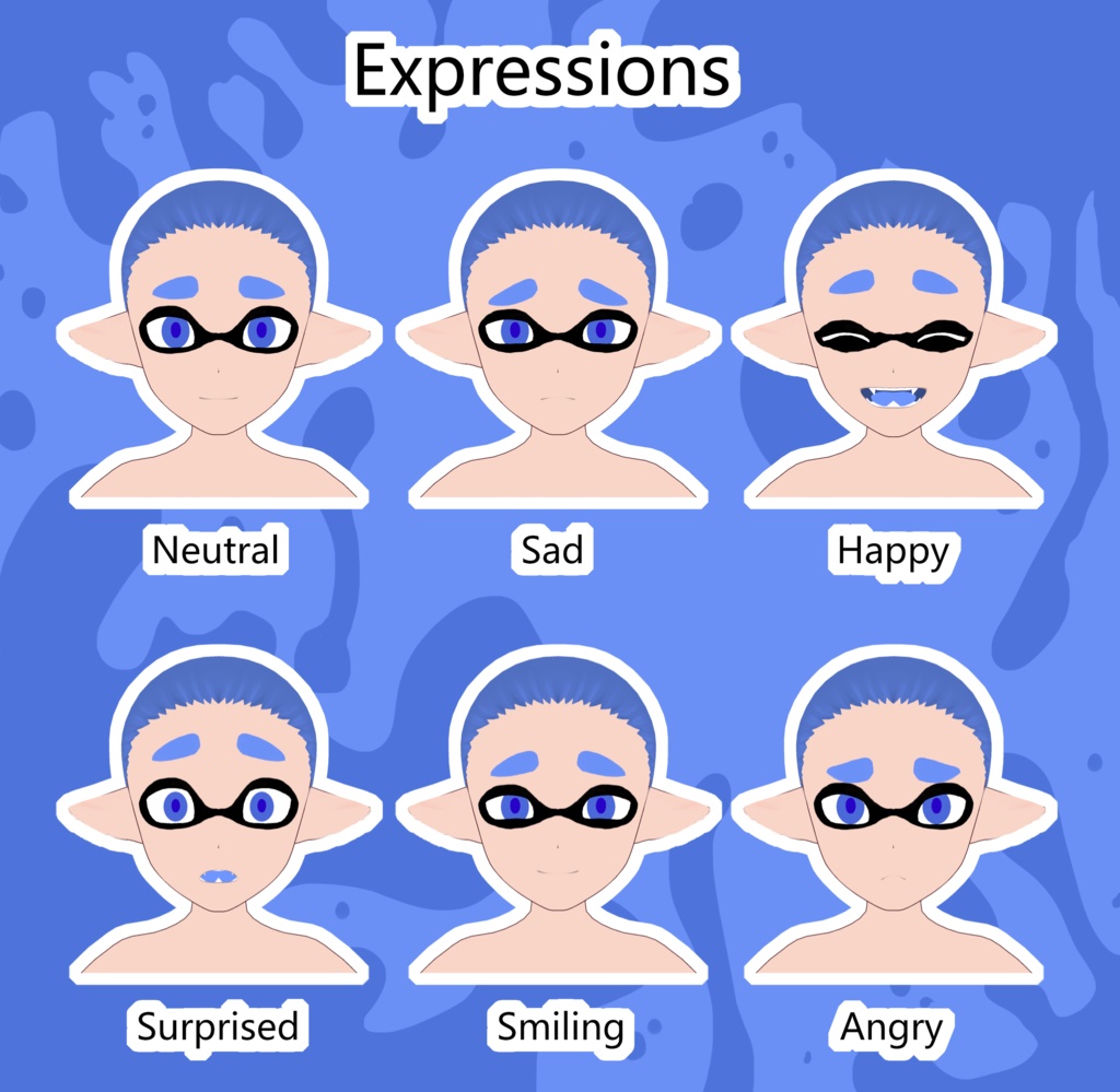 [VROID] Simple Splatoon VRoid Base! - gorovroid - BOOTH