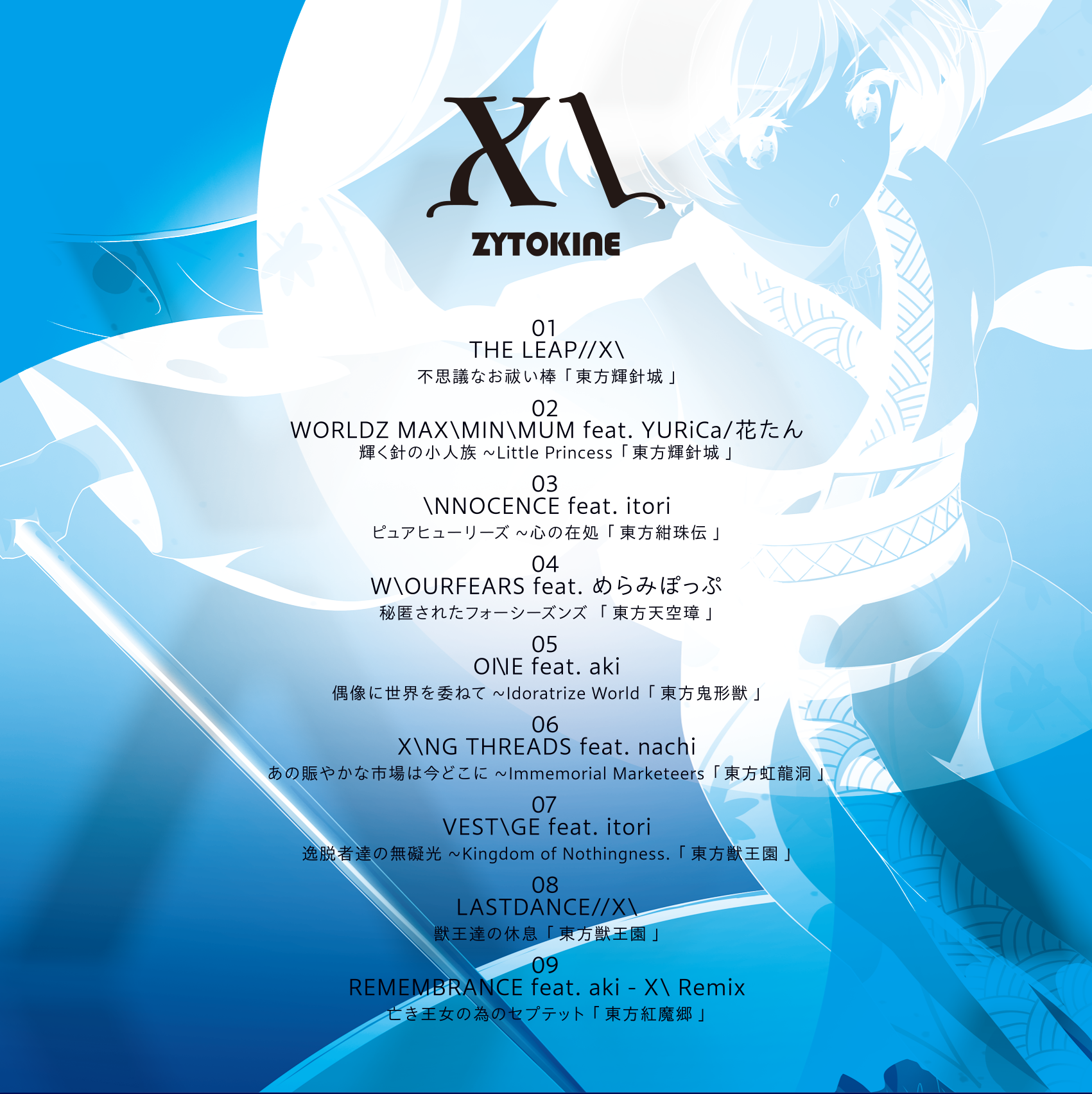 【送料込】夏コミ(C106)新譜1 CK-0085P「X\」 - ZYTOKINE booth - BOOTH