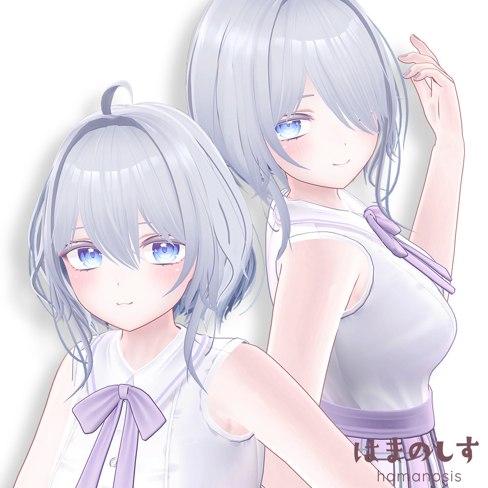 さくらボブ【2種セット+アクセサリー付き】【髪型/ボブヘア】 - はまのしす -hamanosis- - BOOTH