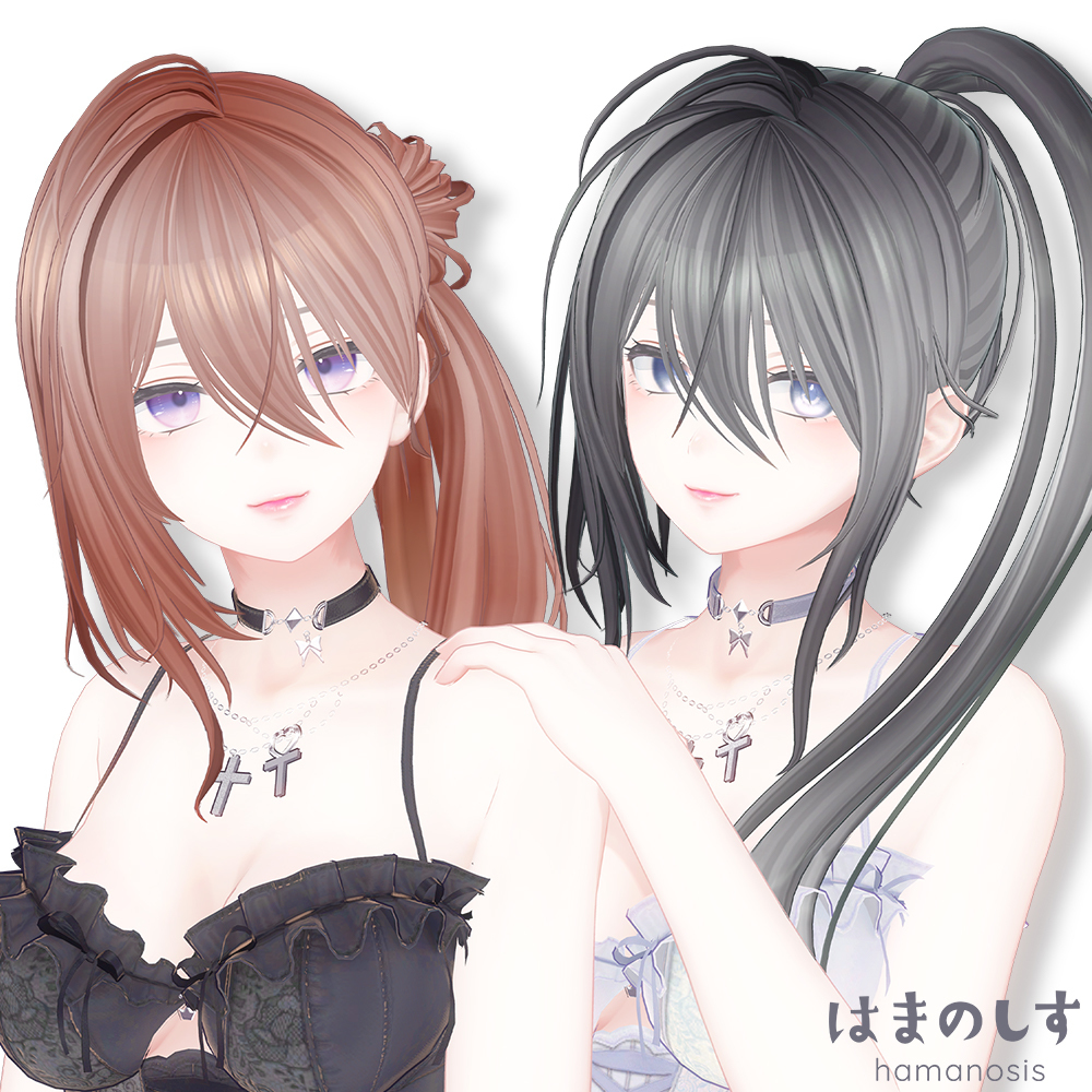 リメンバーヘア 【 髪型 / ポニーテール / サイドテール 】 Remember Hair - はまのしす -hamanosis- - BOOTH