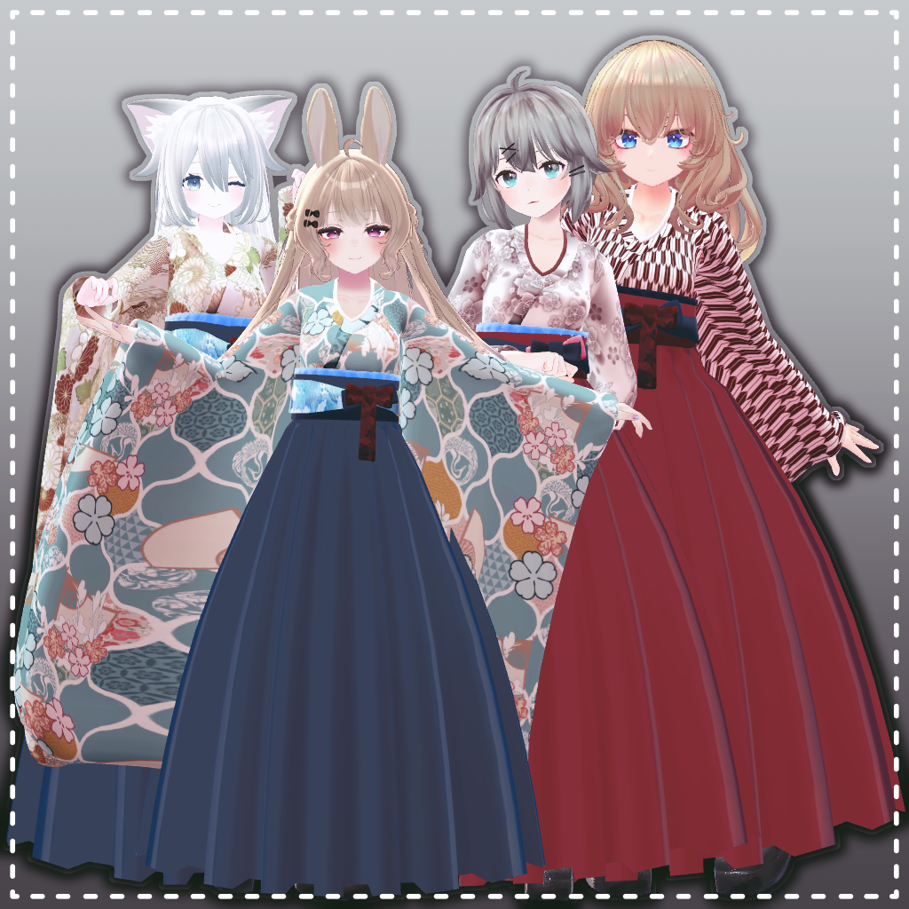 【VRChat想定】Re:大正浪漫【お着替え用】 - choco*shop - BOOTH