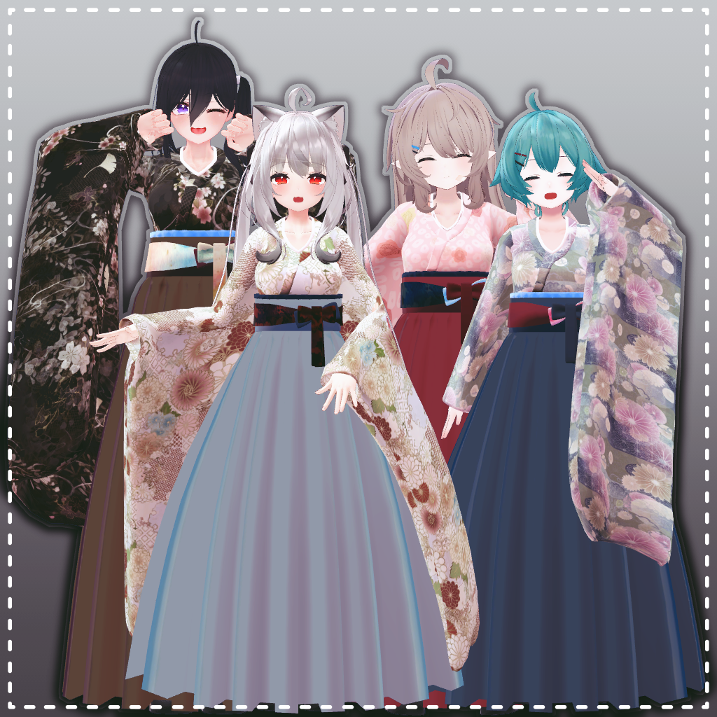 【VRChat想定】Re:大正浪漫【お着替え用】 - choco*shop - BOOTH