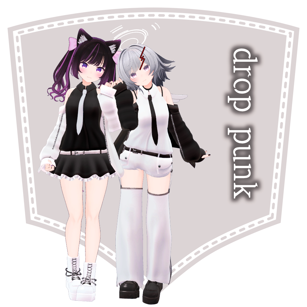 【VRChat想定】drop punk【お着替え用】 - choco*shop - BOOTH