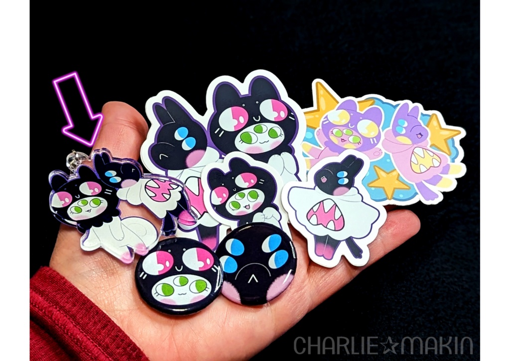 「アイボール妖怪」アクリルキーホルダー - Charlie Makin Toys - BOOTH