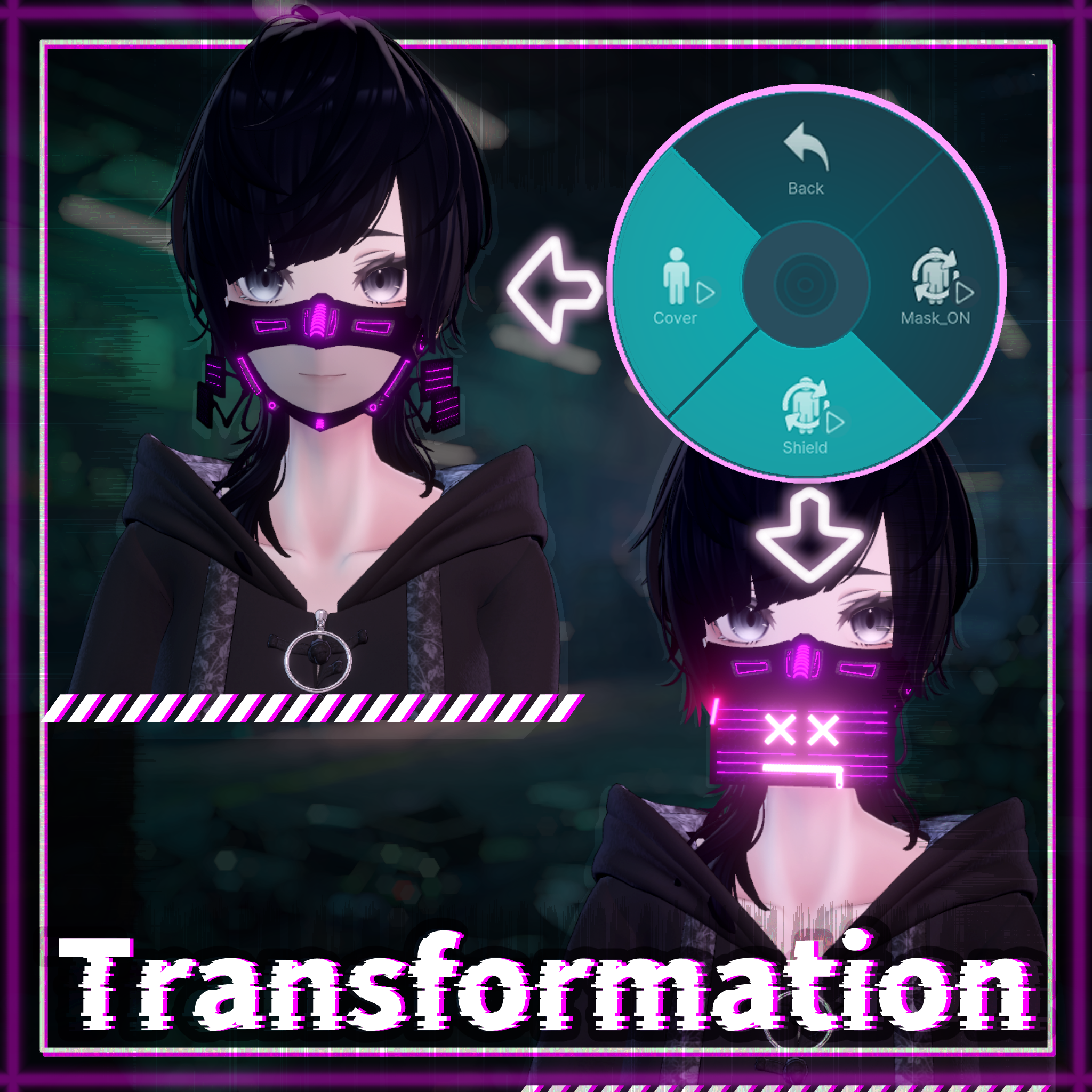 【VRChat】スプリッターマスク ～Splitter Mask～【Lasyusha向け】 - 巻きっぱなし - BOOTH