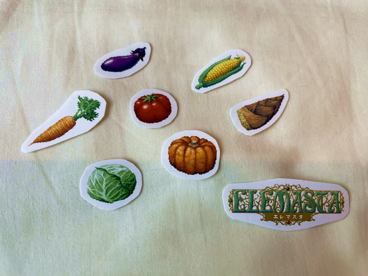 フレークシール:野菜セット7種 - elemasta - BOOTH