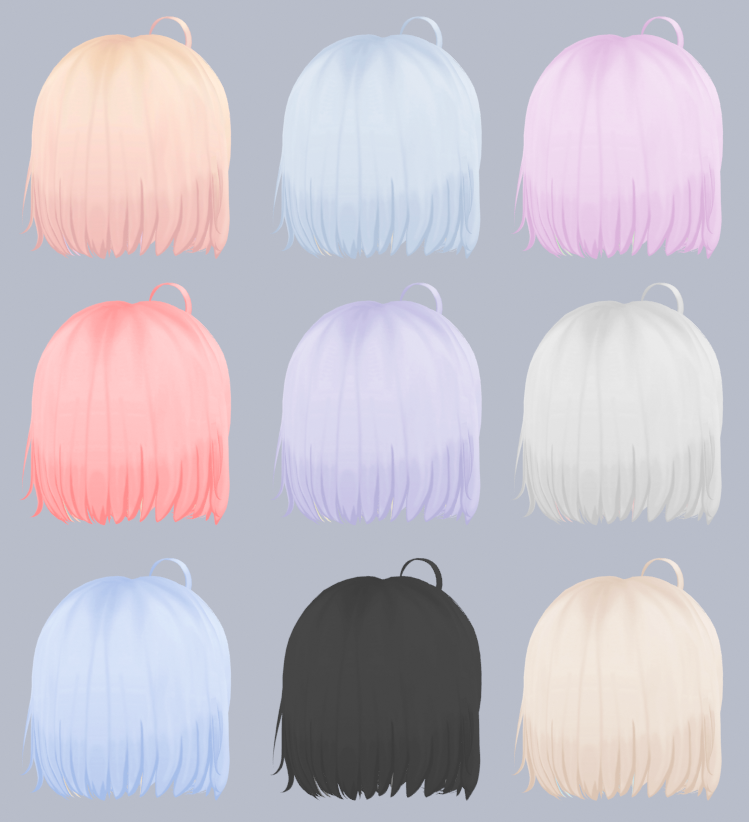 [VRC Hair] Two tone short hair - Muneowasora - BOOTH