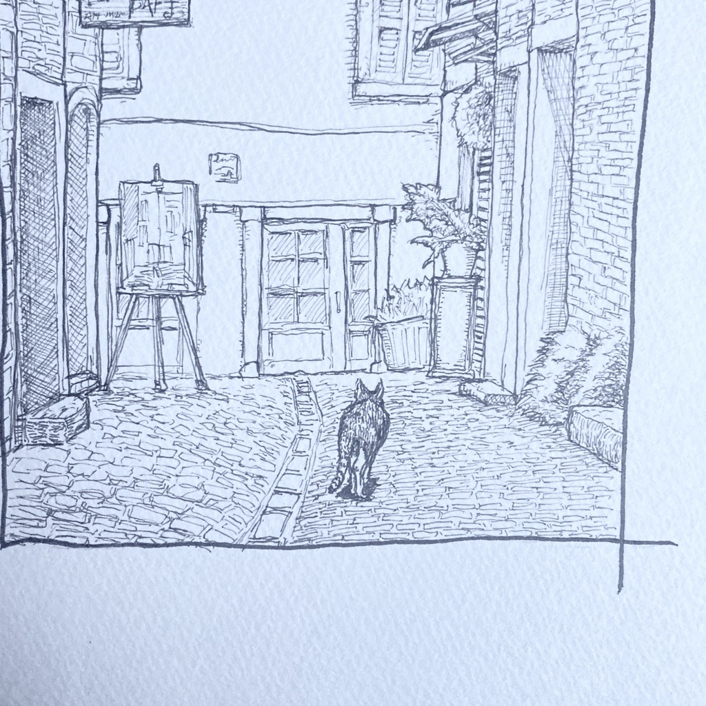 路地裏の猫 原画 - mrym - BOOTH