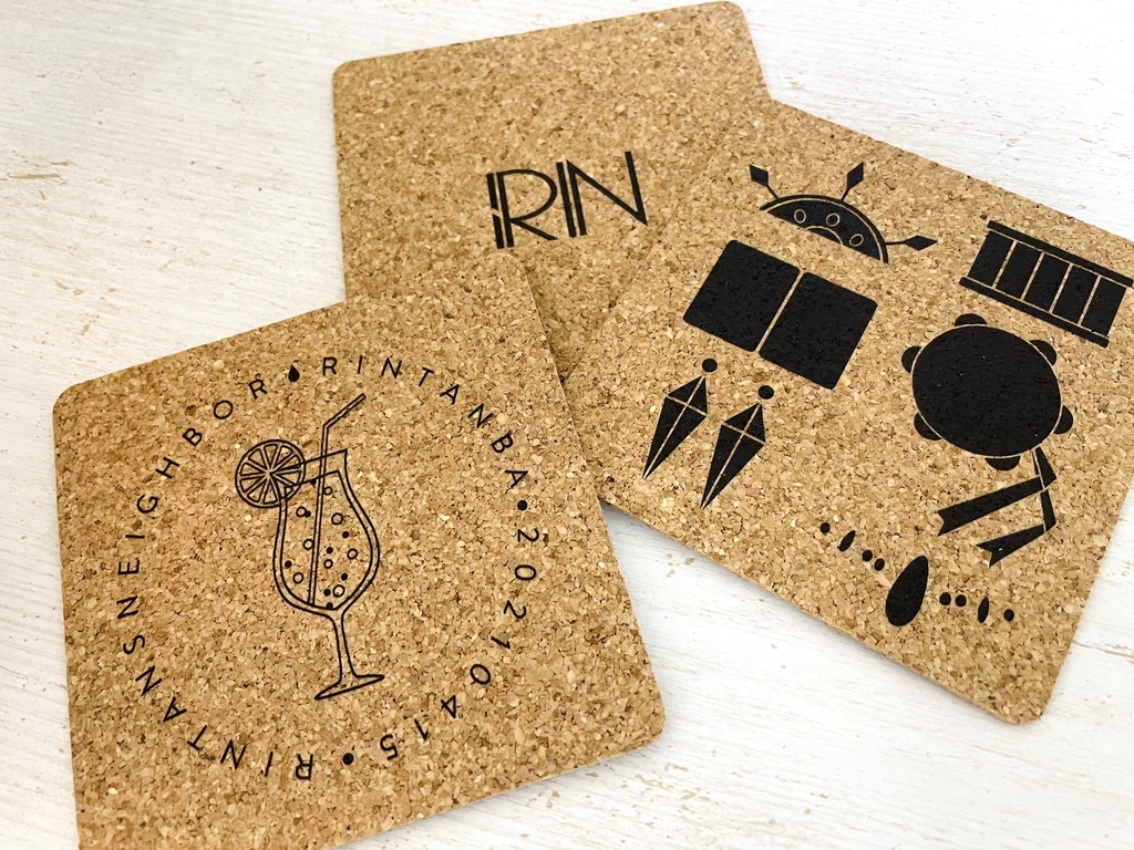 丹花リンオリジナルコースター 3枚セット（直筆サインカード付） - 丹花リン｜Tamba Rin - BOOTH