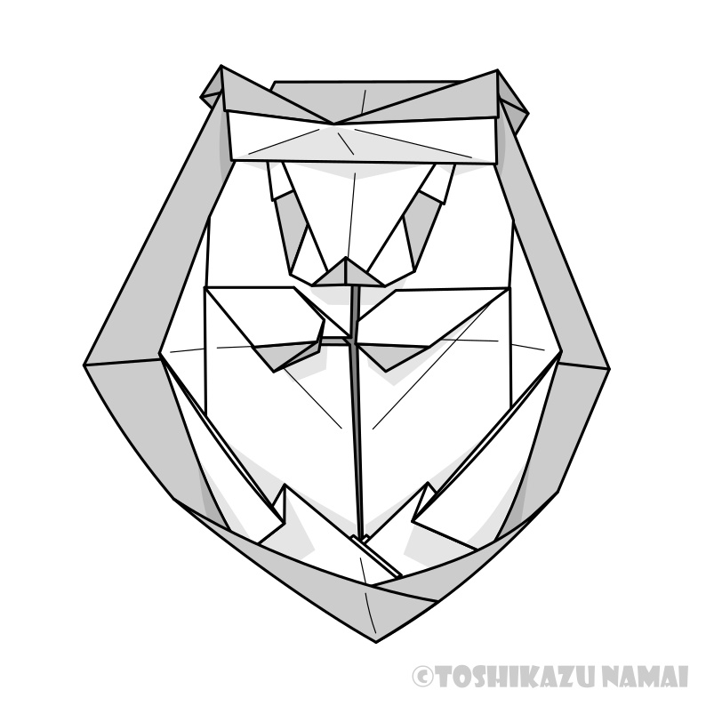 ハリネズミ【折り図】Hedgehog【diagram】 - Namao/origami - BOOTH