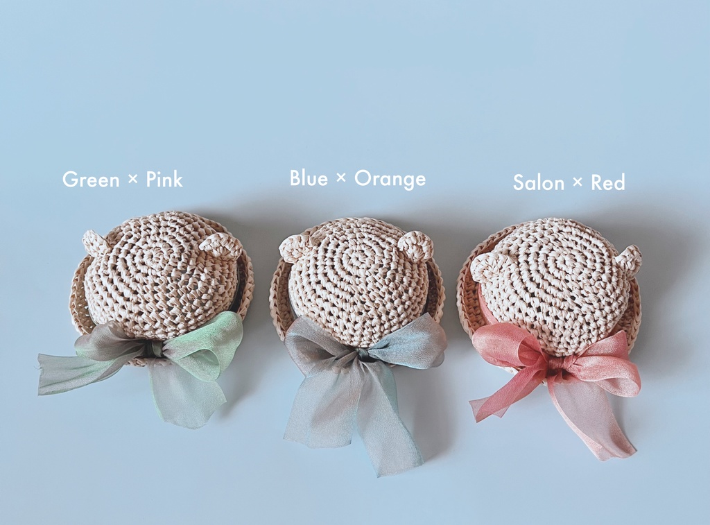 みみつきストローバケットハット - omochi lab. - BOOTH