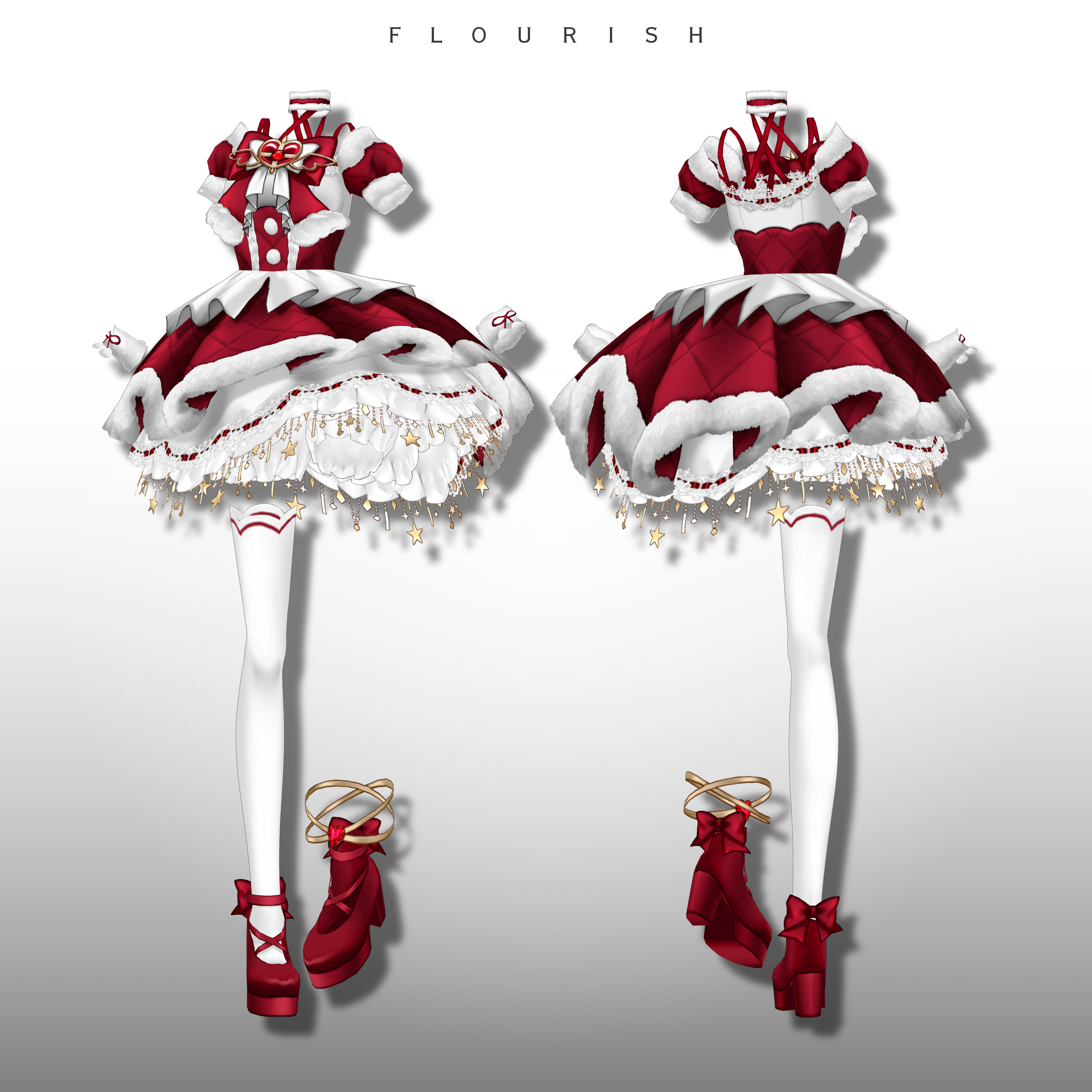 [#VRoid] Holy magical girl set - flourish - BOOTH