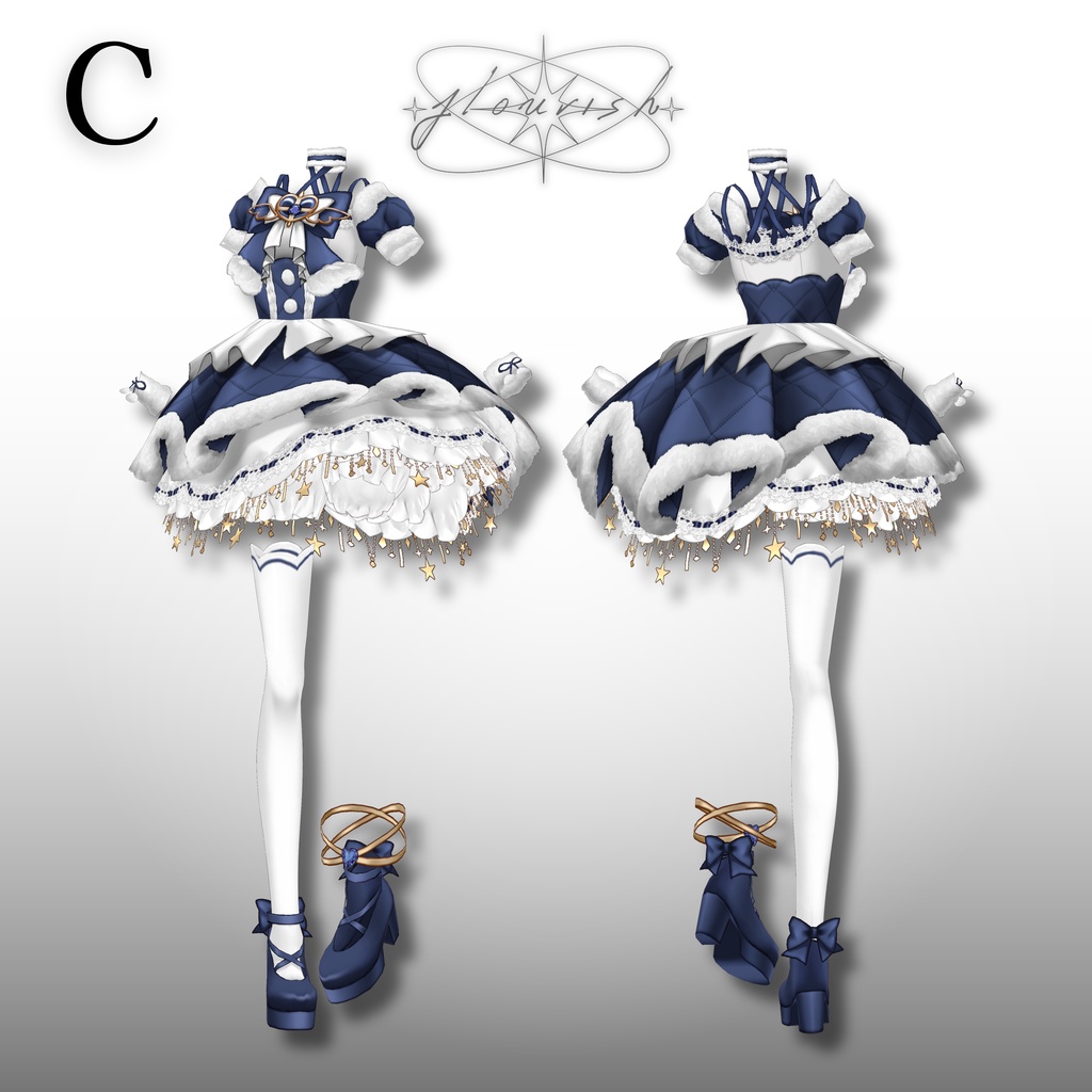 [#VRoid] Holy magical girl set - flourish - BOOTH