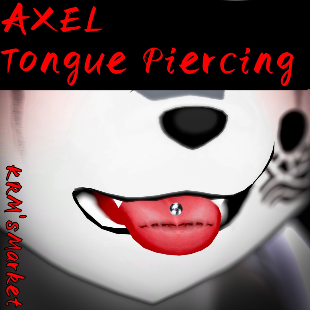 MA対応 Axel Tongue piercing - KRM'sMarket - BOOTH